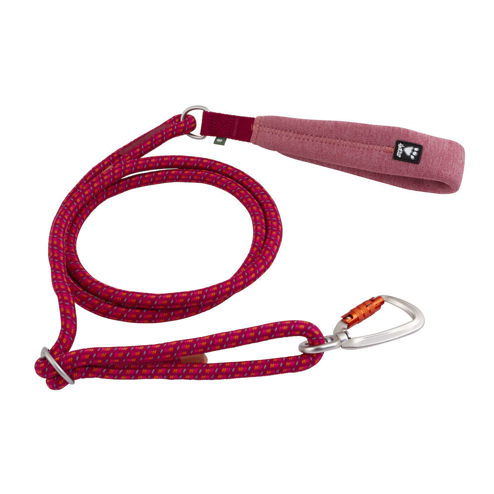 Hurtta Dog Leash Adjustable Rope Eco Beetroot