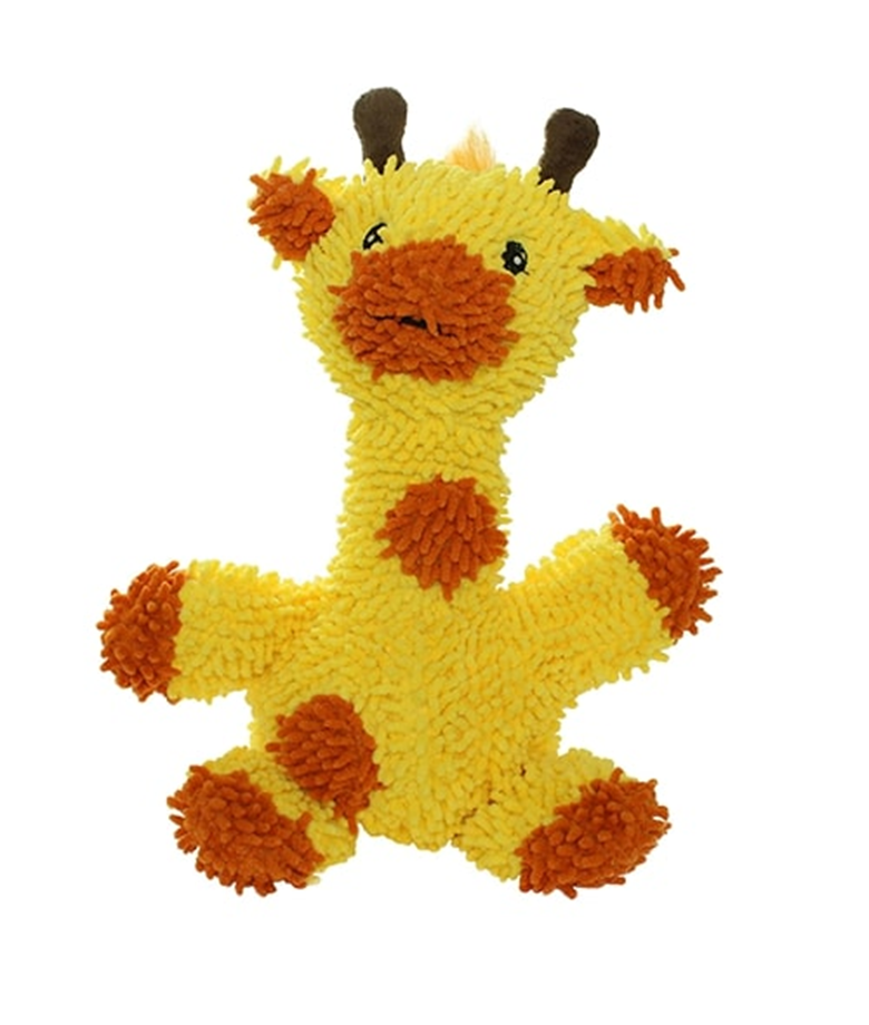 Mighty Microfibre Dog Squeaky Toy, Ball Giraffe (mini and regular size